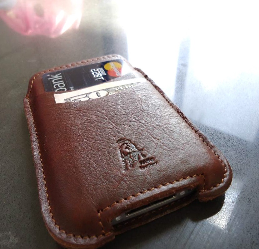 Java Genuine Leather Wallet Case For Iphone 4/4s on Luulla